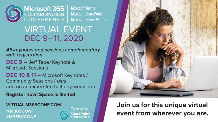 Presenting at M365 Collaboration Conference Virtual Event Dec 2020 ...