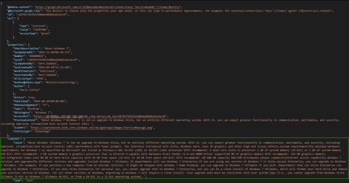 Search and Retrieve Content for Microsoft Graph Connector Items via ...