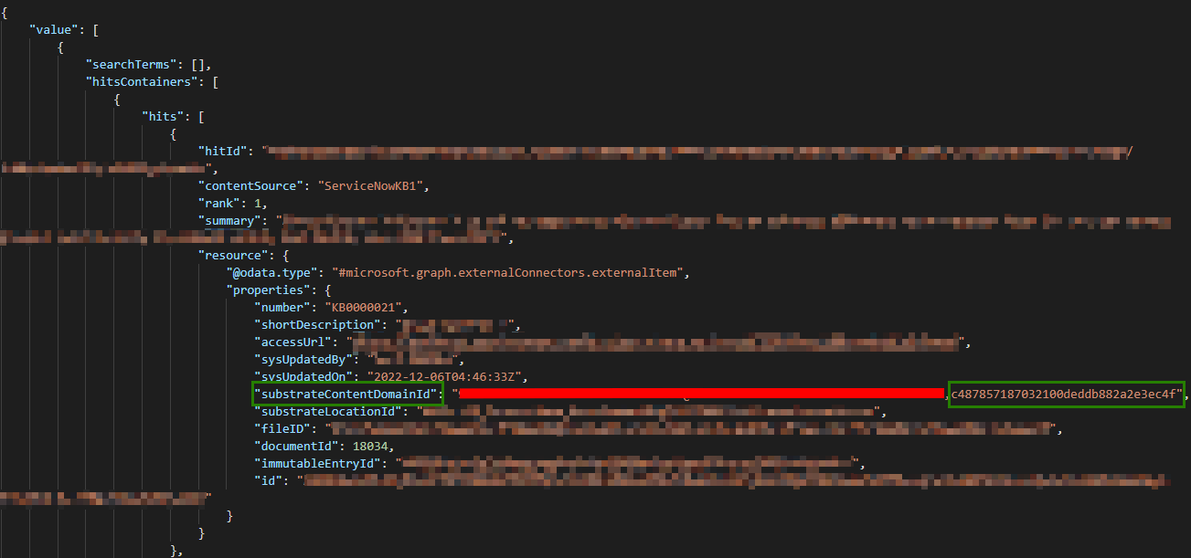 Search and Retrieve Content for Microsoft Graph Connector Items via ...